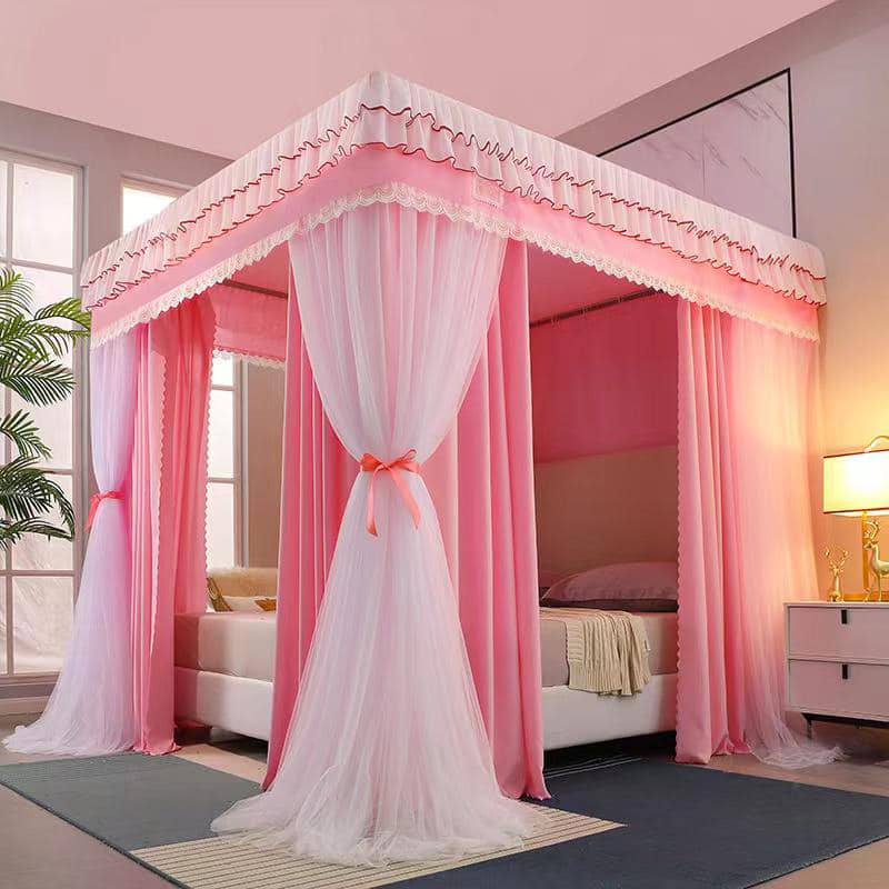 Heavy Duty 4 stand Decorative Mosquito Net/Bed Curtain – Luxury Decor Kenya